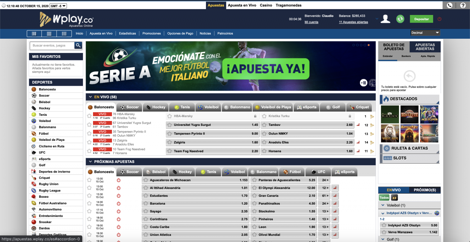 Como depositar y recargar tu cuenta en Wplay para apostar